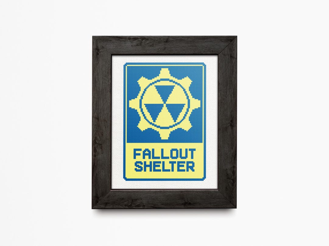 Fallout Shelter Sign - Cross Stitch Pattern - Fallout Game Series ...