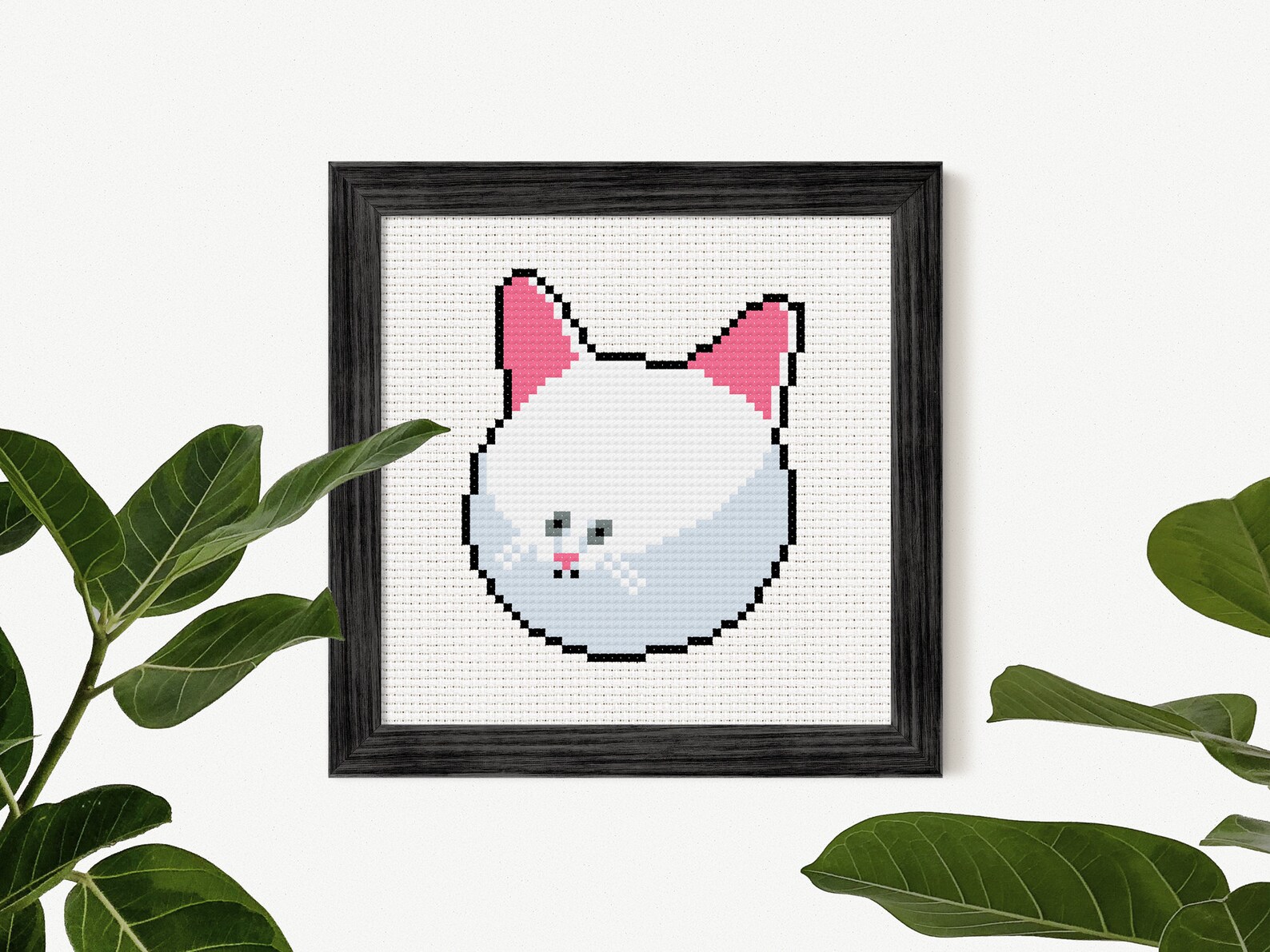 Small Face Cat Meme Cross Stitch Pattern Funny Embroidery | Etsy