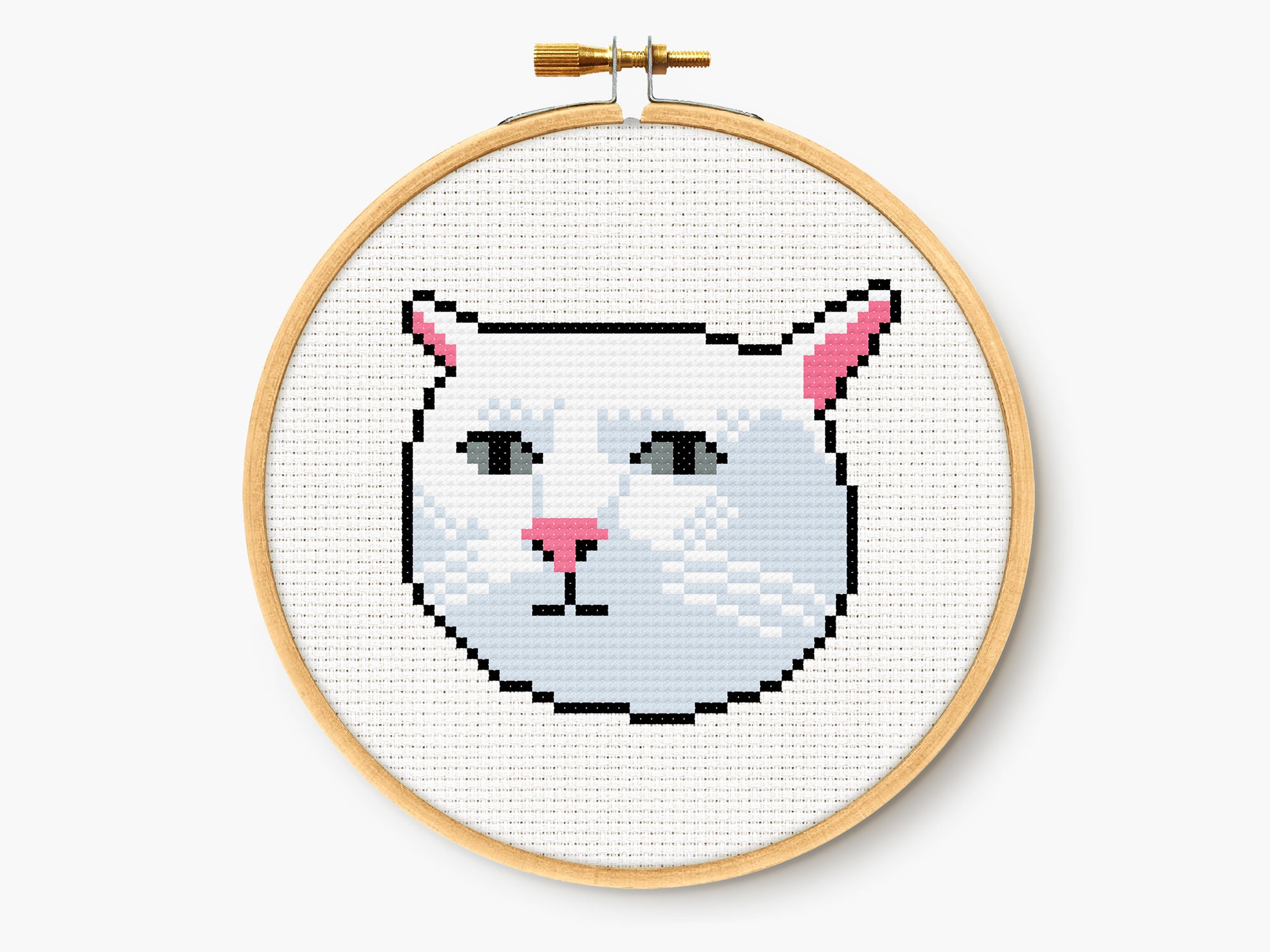 Serious Cat Meme - Cross Stitch Pattern - Funny Embroidery Chart ...