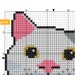 Buff Half Cat Meme - Cross Stitch Pattern - Funny Embroidery Chart ...