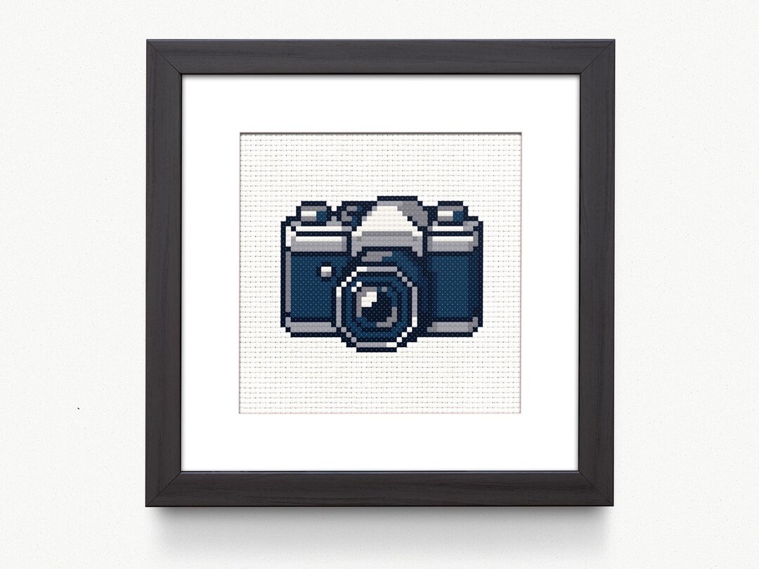 Retro Film Camera - Cross Stitch Pattern - Vintage Photography - Cute ...