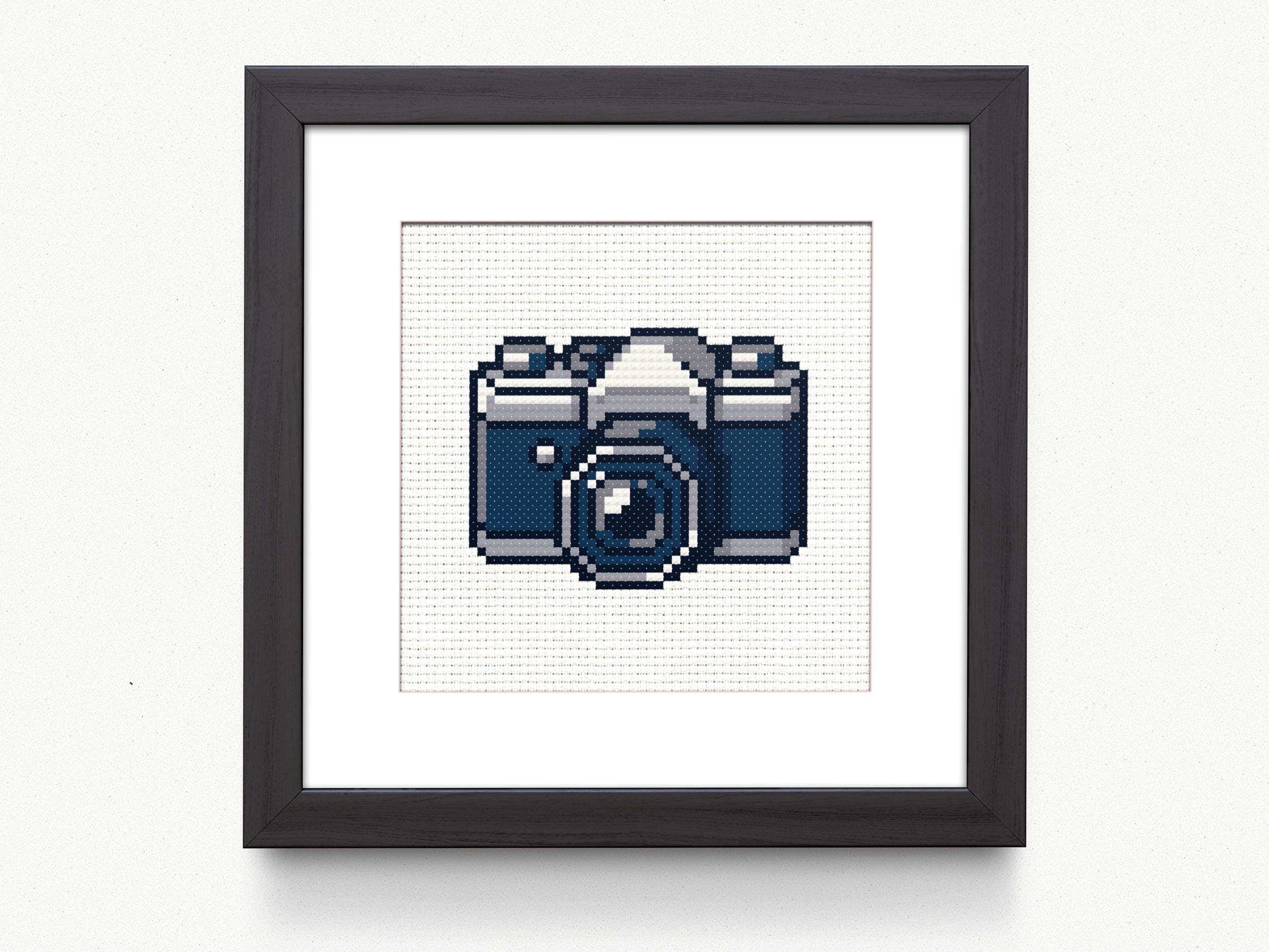 Retro Camera Cross Stitch Pattern: Easy Embroidery (digital PDF) - Etsy