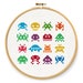 Space Invaders - Cross Stitch Pattern - Retro Game Embroidery Chart ...