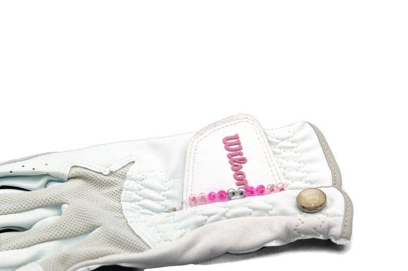 Golf Stroke Bead Counter for Her, Light Pink, Fuchsia and Silver Beaded ...