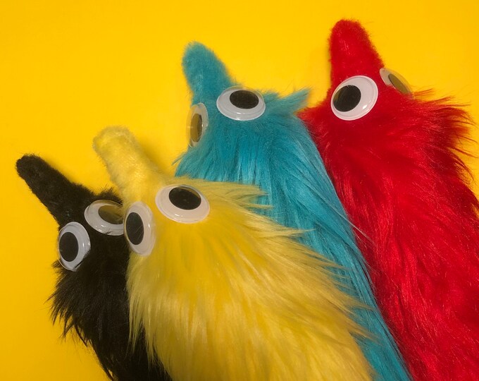 Fluffy Worm on a String Plushies - Etsy