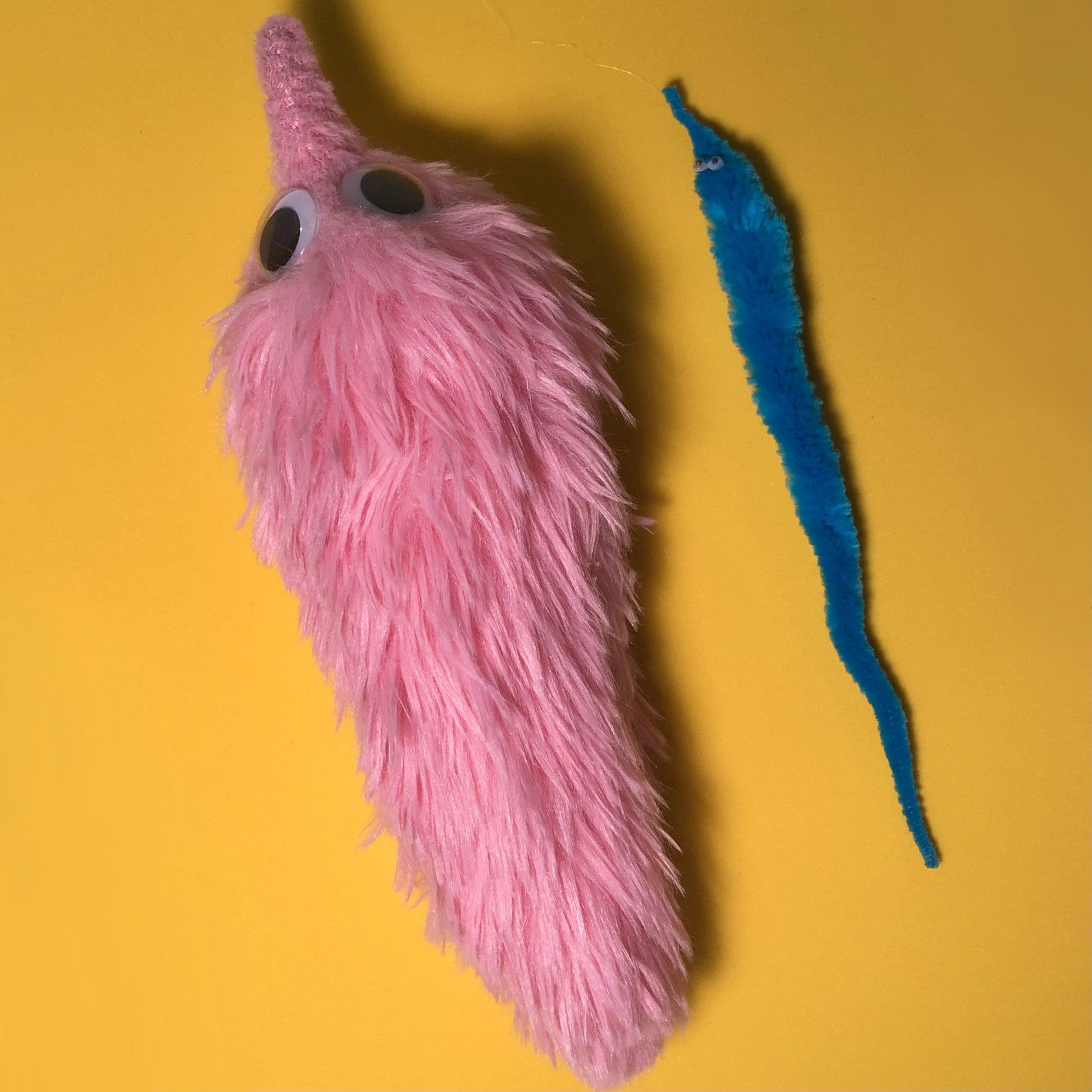 Fluffy Worm on a String Plushies - Etsy Australia