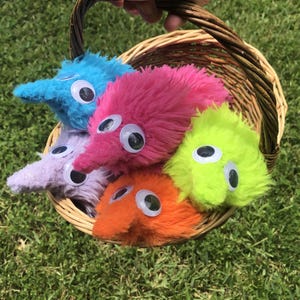 Fluffy Worm on a String Plushies - Etsy
