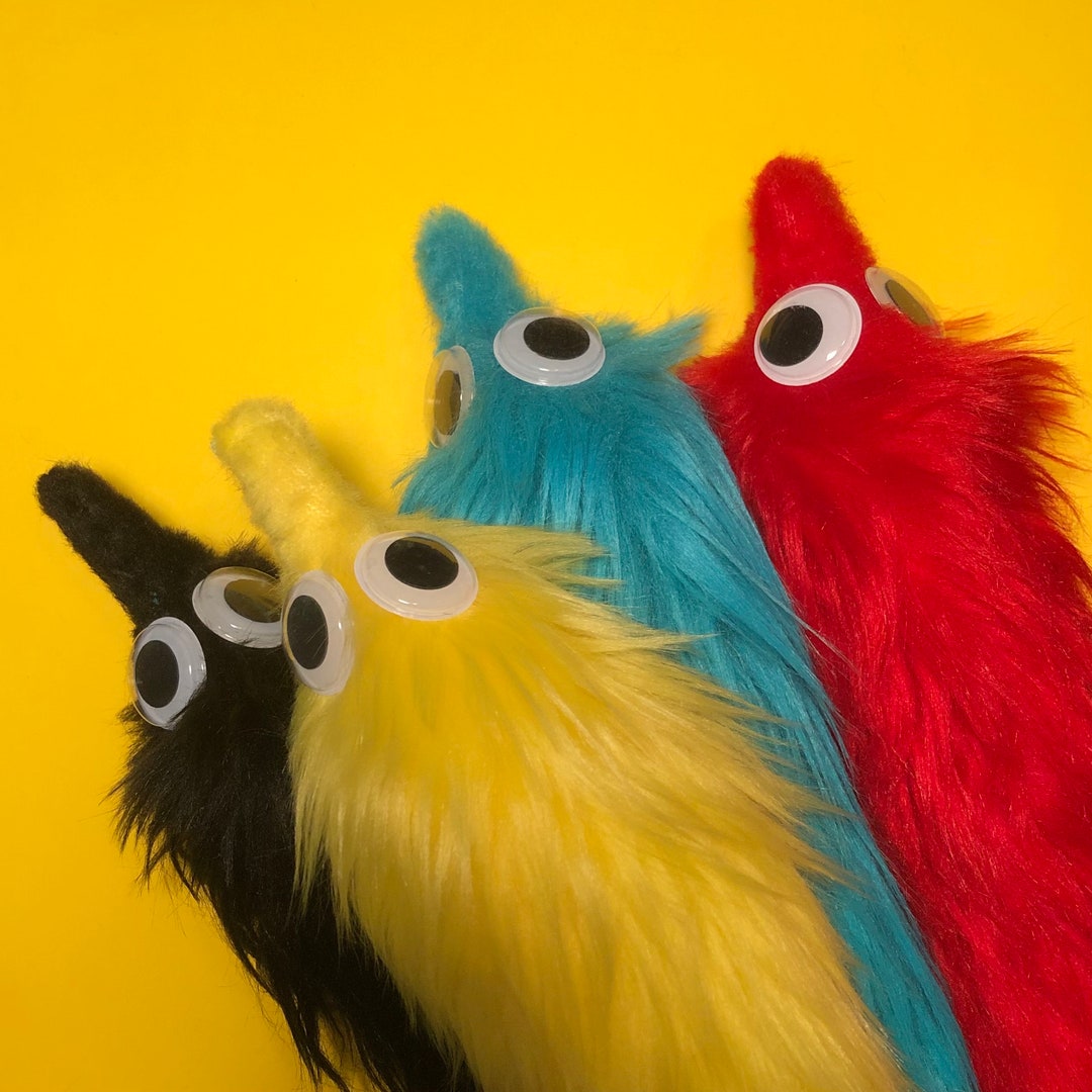 Fluffy Worm on a String Plushies - Etsy