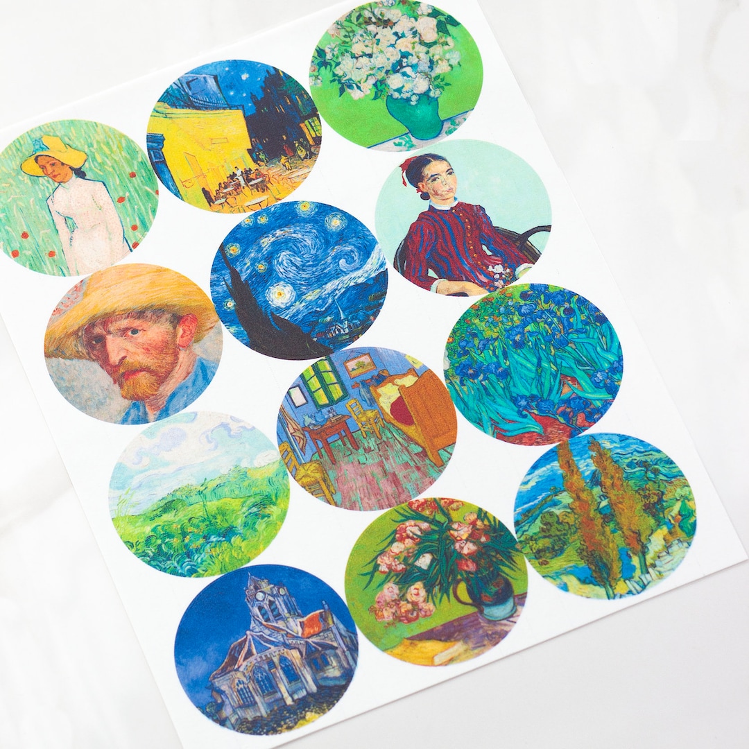 Van Gogh Edible Printed Frosting Sheet Cookie or Cupcake - Etsy