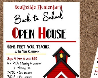 Meet the Teacher Night Flyer - Etsy