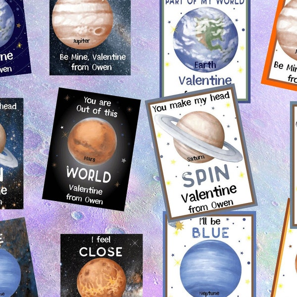 Space Valentine - Etsy