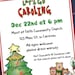 CHRISTMAS CAROLING Flyer-invitation and Gift Tag-use All Three for Your ...