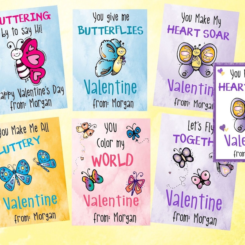 Butterfly Valentine - Etsy