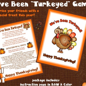 You've Been Turkeyed Game Enjoy Thanksgiving This Year With This Fun ...