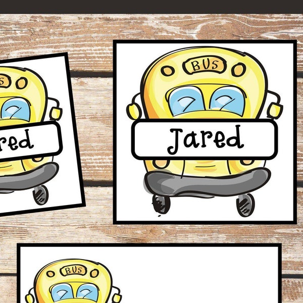 School Desk Tag Template - Etsy