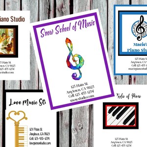 PIANO LESSON BINDER Cover Templates-choose From 5 Different - Etsy