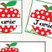 Apple School Tag Templates-perfect for the Classroom-teacher-student ...