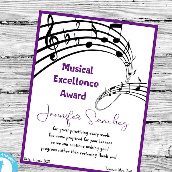 Award Certificate - Etsy