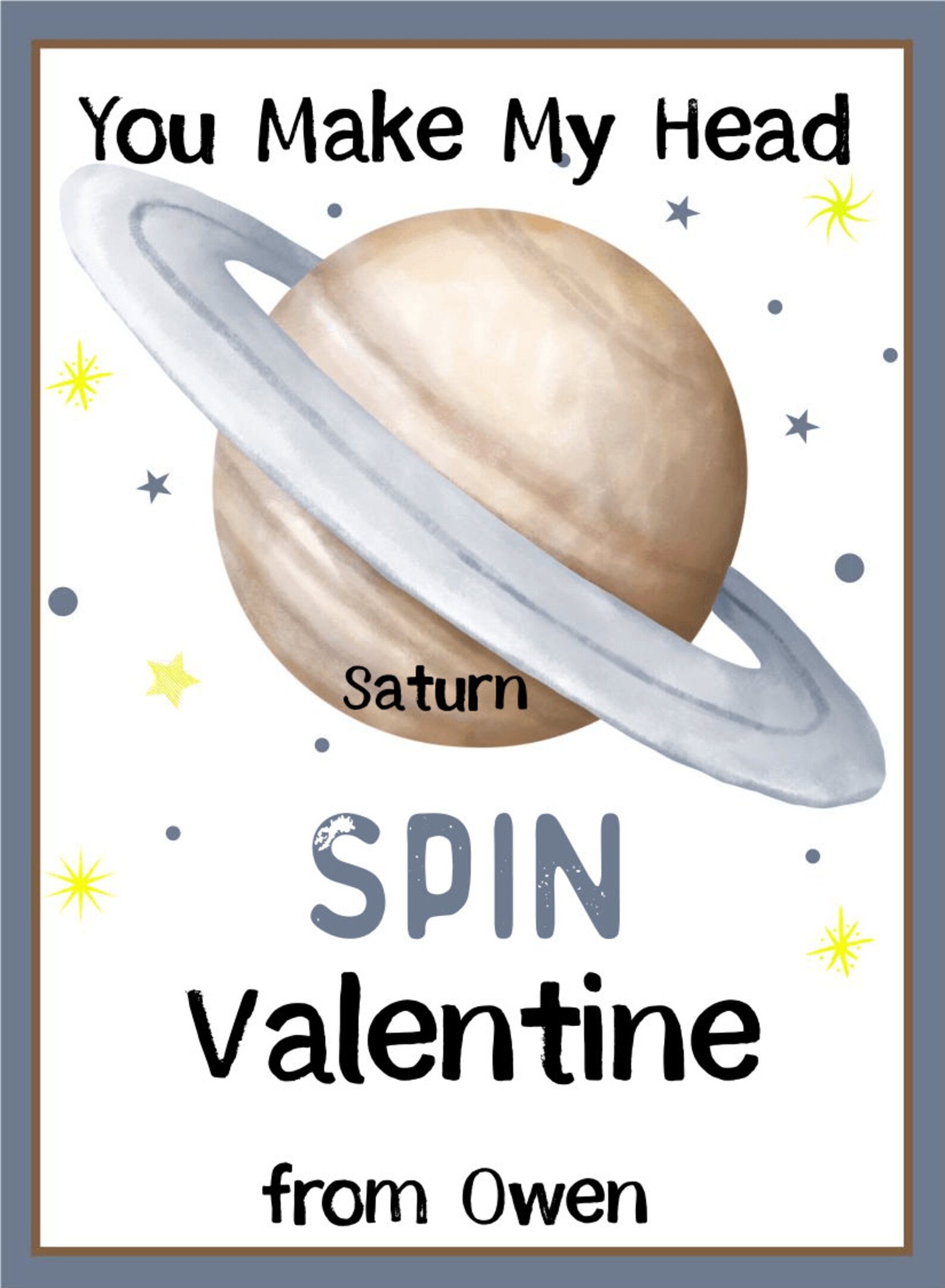 SOLAR SYSTEM Valentines-colorful Planets With Color and White ...