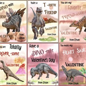 DINOSAUR VALENTINES CARD Templates for Kids-realistic Dinosaurs ...