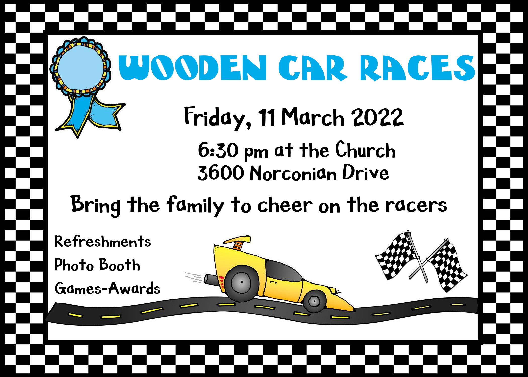 Wooden Car Race Award Certificates: Editable Text (7x5, 10x8, 3x5 ...