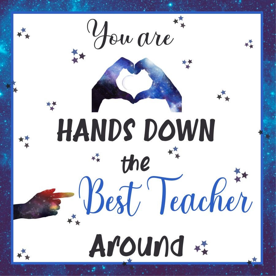 6 TEACHER APPRECIATION Gift Tags-best Teacher-berry Best-hands Down ...