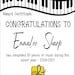 Music-piano Award Certificate Template-personalize for Each Student ...