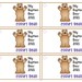 BAPTISM BEARS Bundle Templates-3 Bear Tags-name Tag for Childs Bear ...
