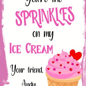 6 FUN ICE CREAM Valentine Templates Ice Cream Treats in Different ...