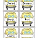 Bus School Tag Templates-perfect for the - Etsy