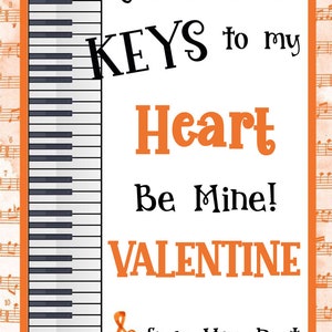 6 MUSICAL Valentines-fun Music Valentines-music Teachers or Students ...