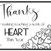 TEACHER APPRECIATION GIFT Tags-color and Black & White-16 Files-instant ...