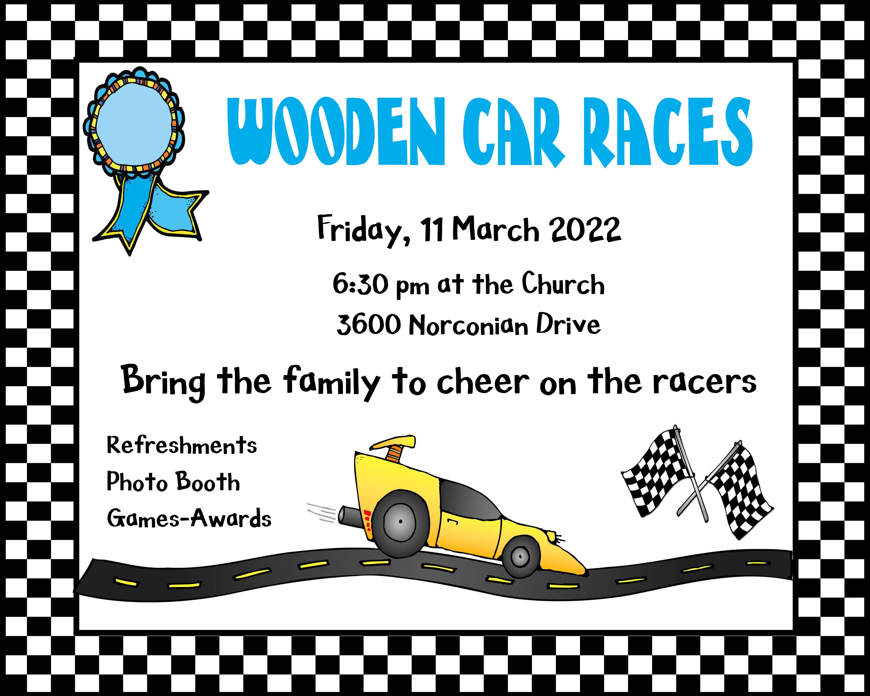 WOODEN CAR RACE Award Certificates-5 Different Designs-use All or One ...