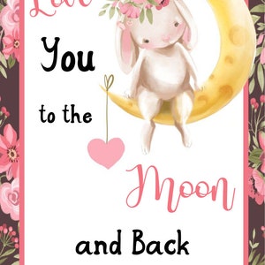 BUNNY VALENTINE CARD Templates-cute Bunnies in Love-valentines for Kids ...