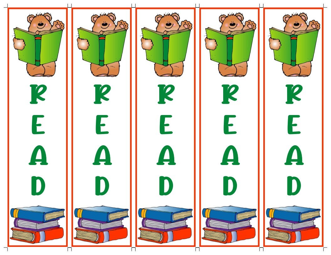 STUDENT READING LOG With 2 Bonus Bookmarks-cute Bears or Bees-all in ...