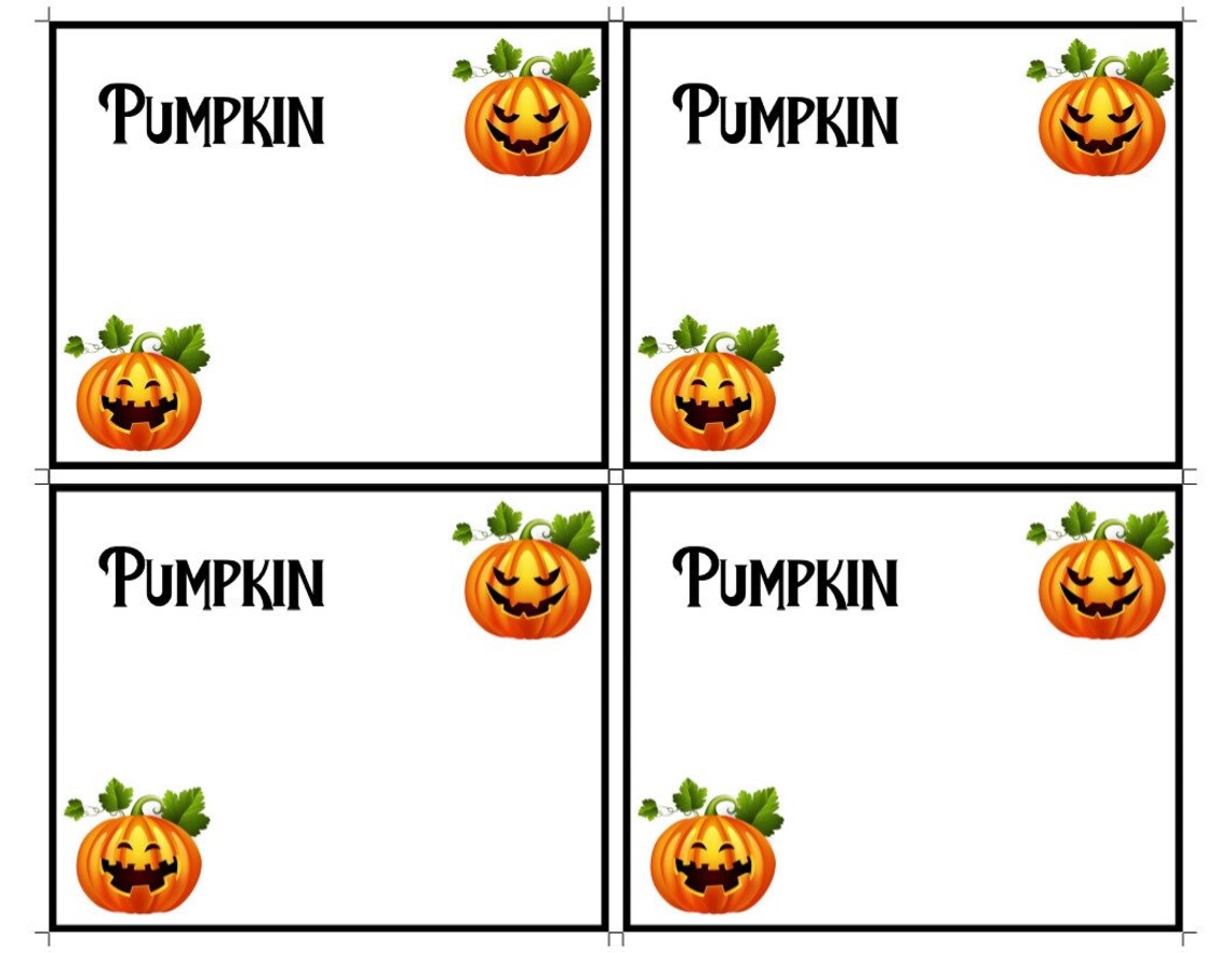 PUMPKIN CARVING FLYER-2 Sizes-cute Pumpkins All Around-personalize W ...