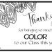 TEACHER APPRECIATION GIFT Tags-color and Black & White-16 Files-instant ...