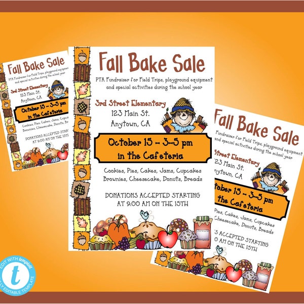 Bake Sale Poster - Etsy
