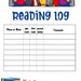 STUDENT READING LOG With 2 Bonus Bookmarks-cute Bears or Bees-all in ...