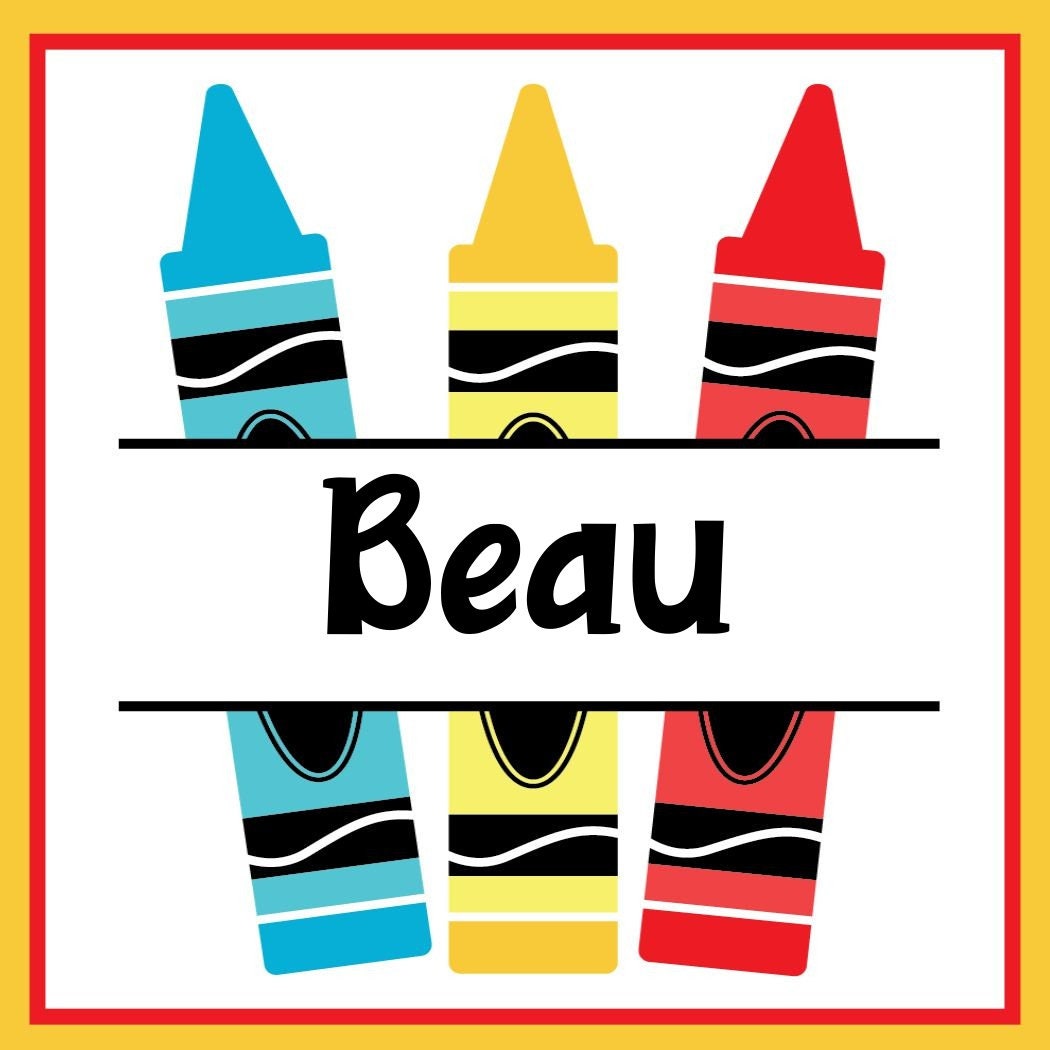 Crayon Name and Desk Tag Templates: Editable Classroom Tags and Labels ...