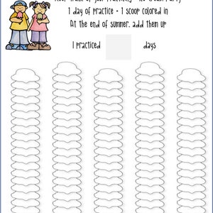 MUSIC PRACTICE Chart-ice Cream Scoops Practice Incentive-offer Ice ...