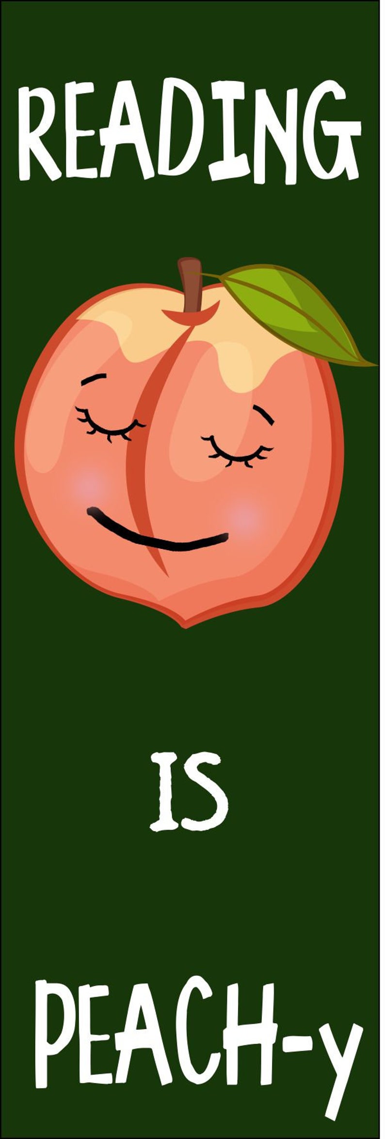 CUTE FRUITY BOOKMARK Templates to Encourage Reading-banana-strawberry ...