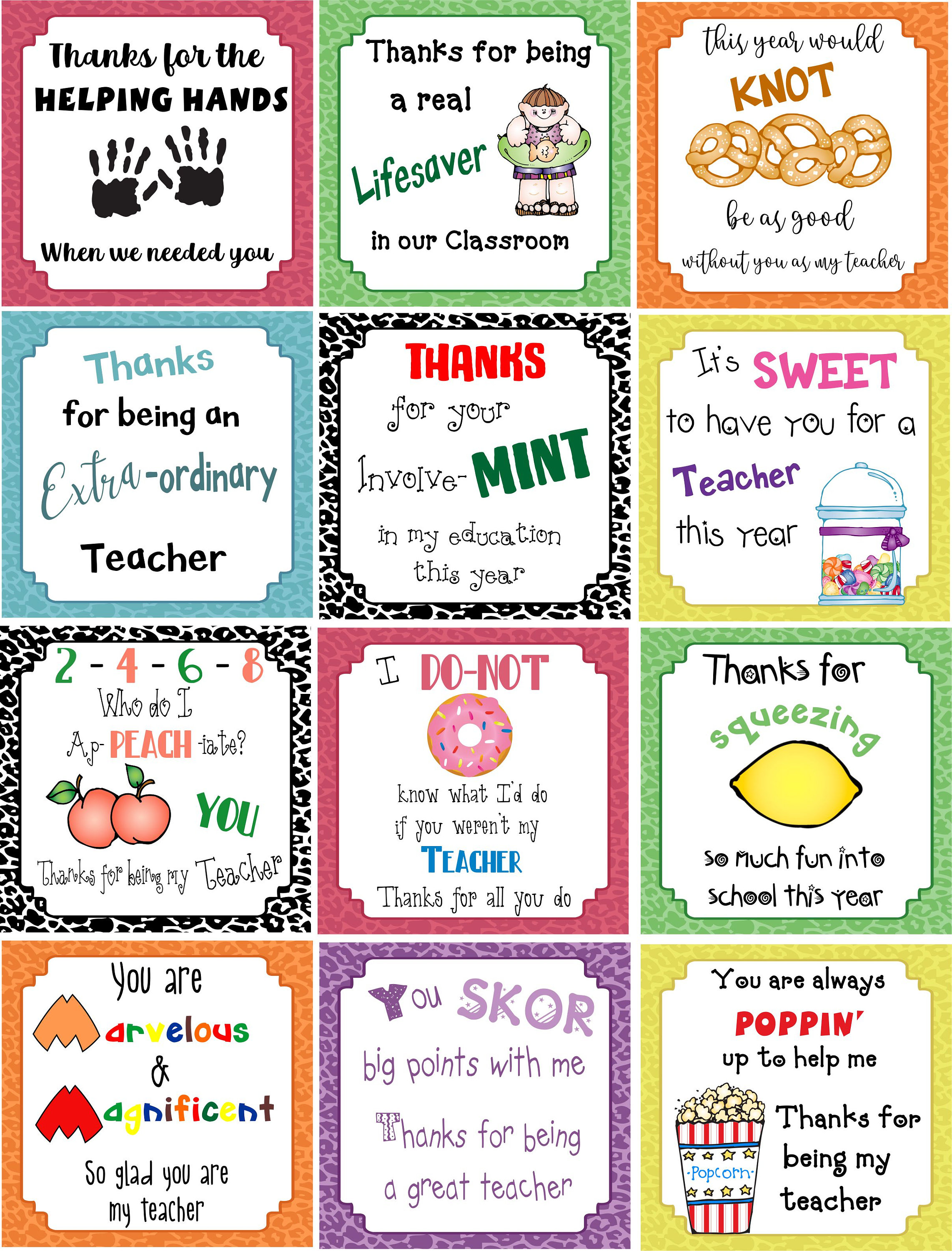 TEACHER Appreciation-students-families-volunteers-administration ...