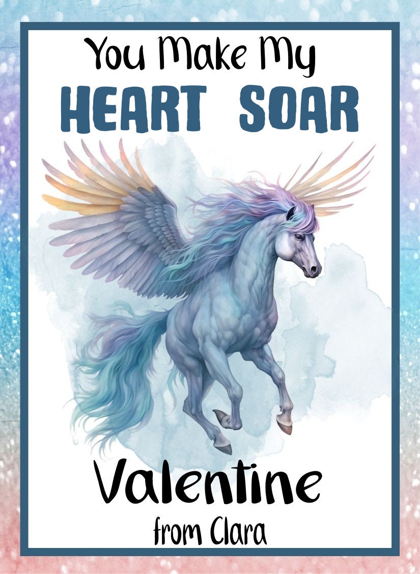 6 MAGICAL-MYSTICAL-CREATURE Valentine Templates With Editable - Etsy