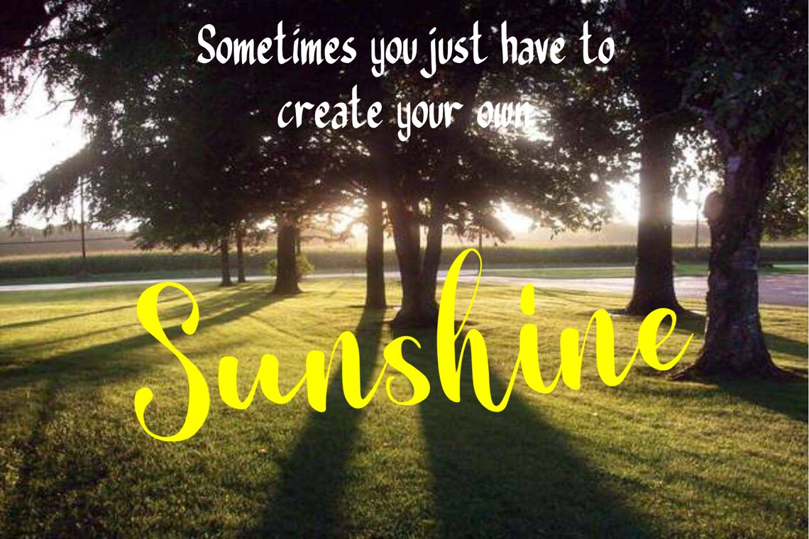 SUNSHINE CARD TEMPLATES-6 Different Designs to Cheer Someone - Etsy
