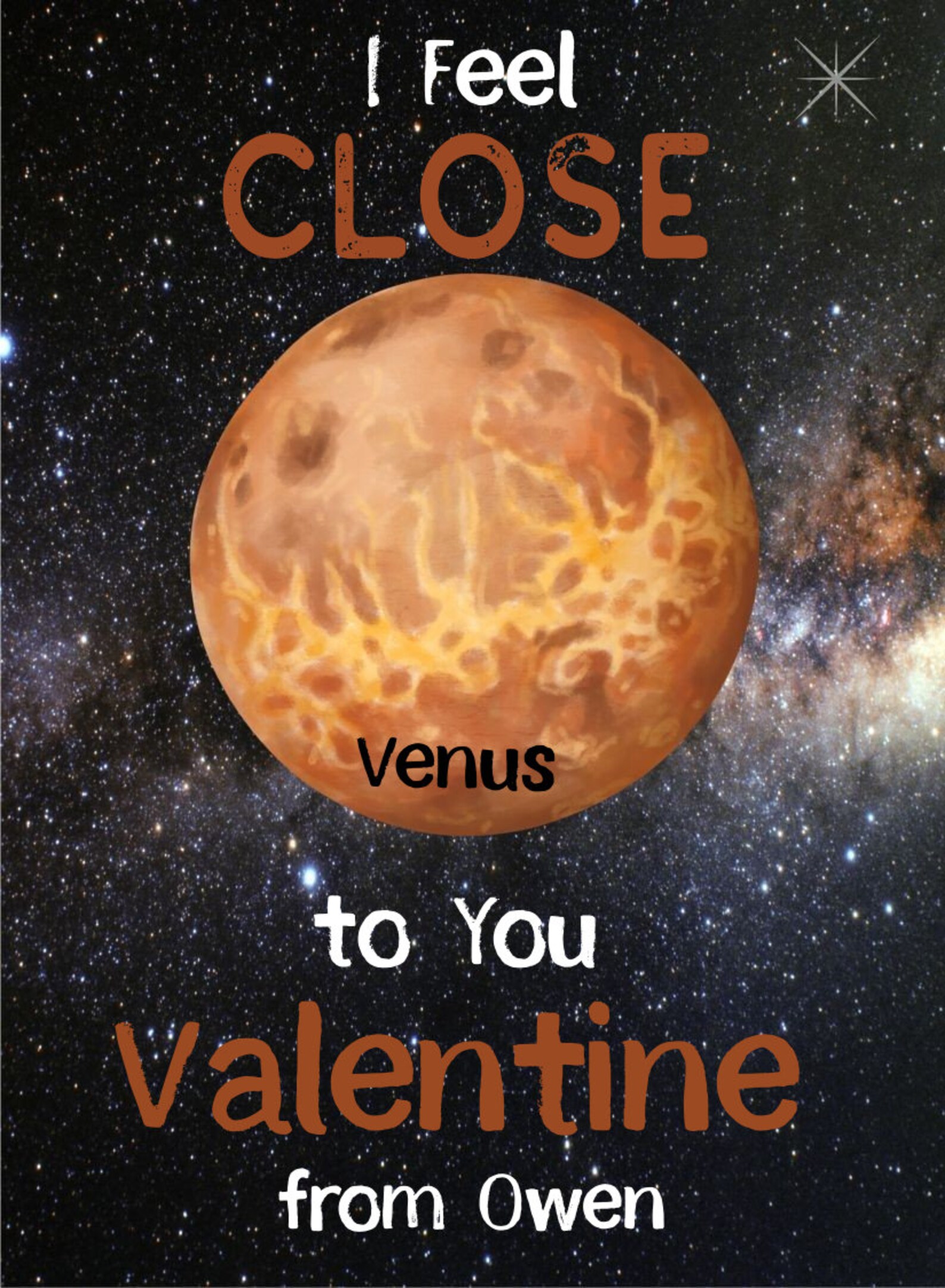 SOLAR SYSTEM Valentines-colorful Planets With Color and White ...