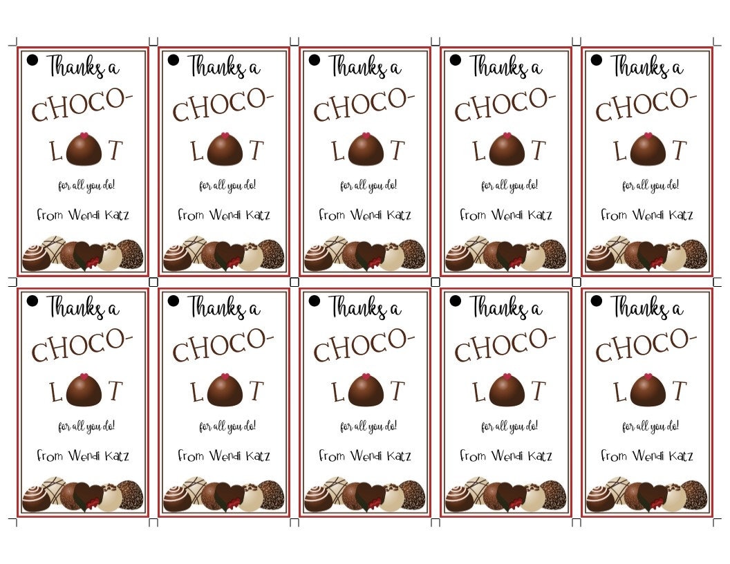 APPRECIATION GIFT Tag-fun Chocolate Tag teacher or Volunteer - Etsy