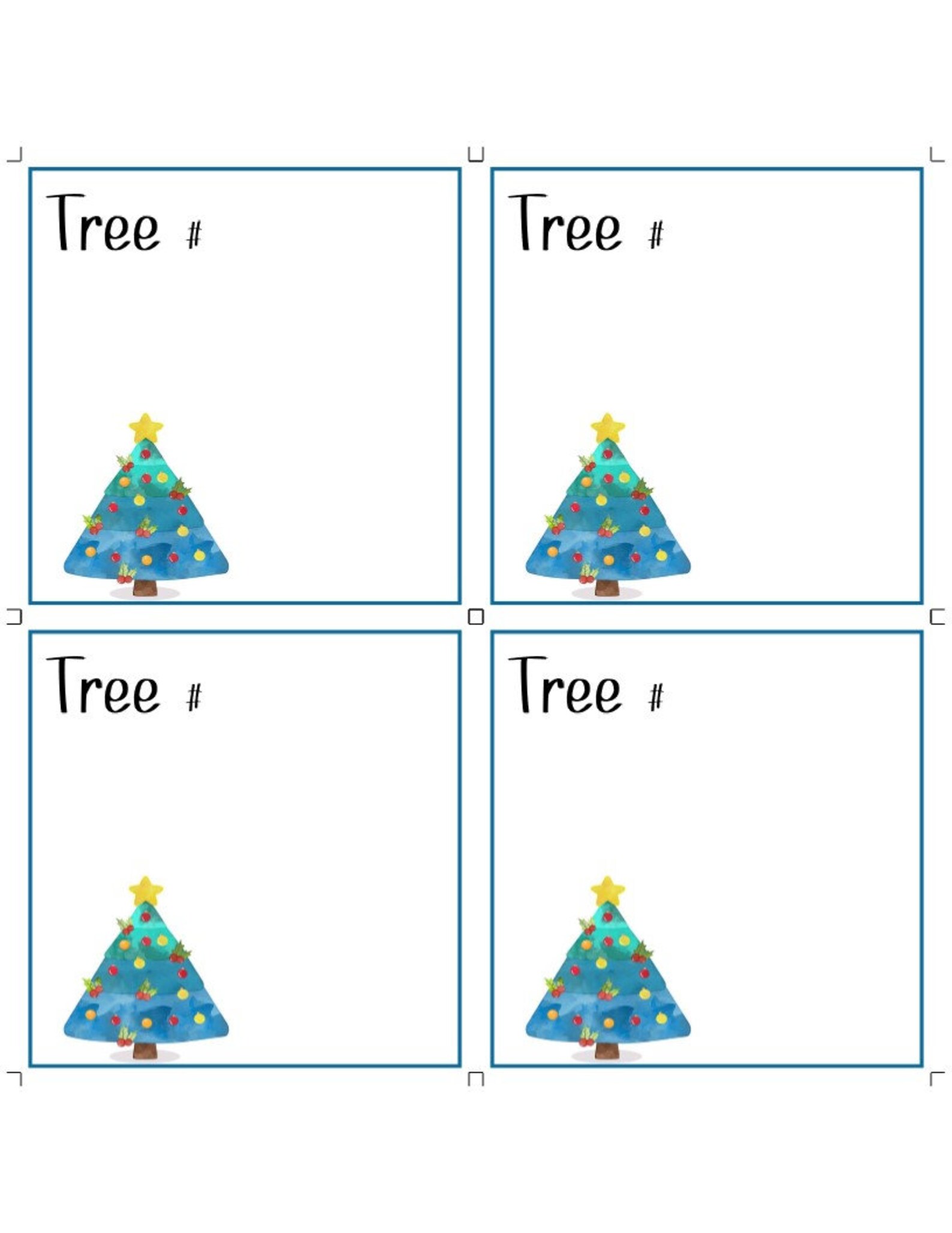 FESTIVAL OF TREES and Silent Auction Forms Template-colorful Christmas ...