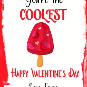6 FUN ICE CREAM Valentine Templates Ice Cream Treats in Different ...