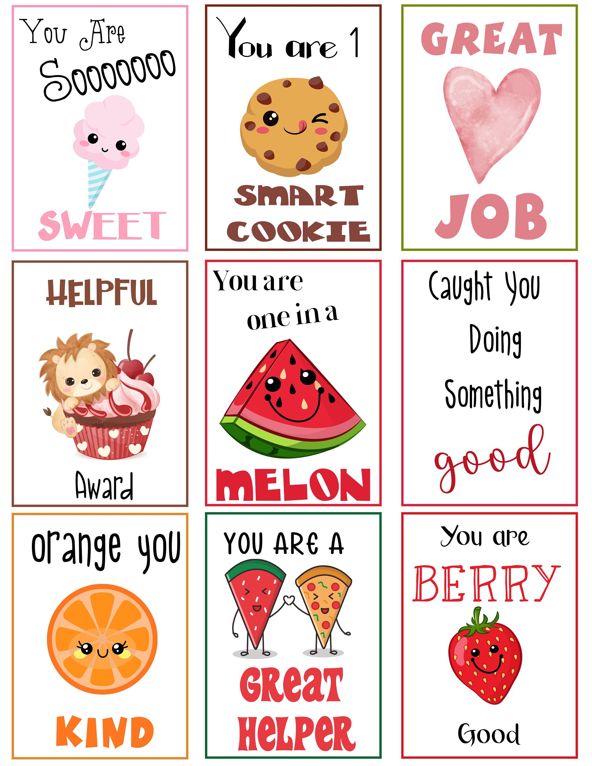 STUDENT RECOGNITION NOTES From Teacher-give Instant Praise to Students ...